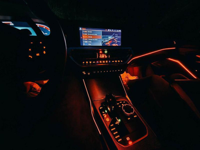 11 Colours Center Console LED Ambient Light Refit For BMW 3/4 Series G ...