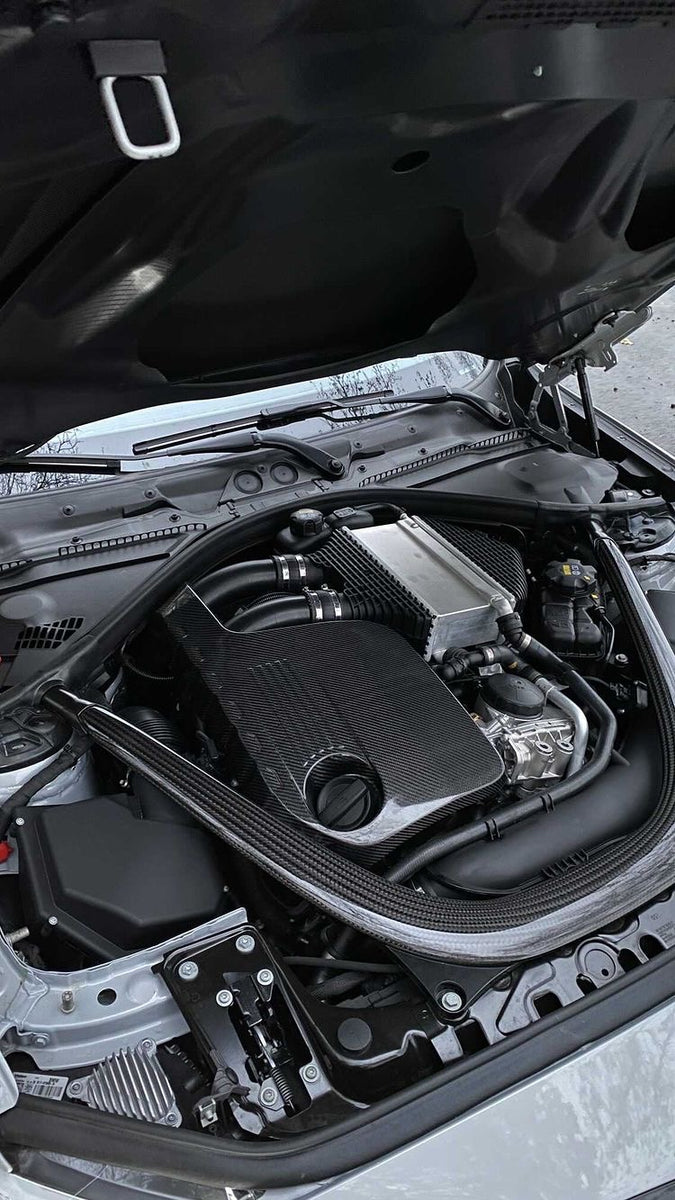 Carbon Fiber Engine Cover in Bonnet for BMW F80 M3 F82 F83 M4 2014-201 ...